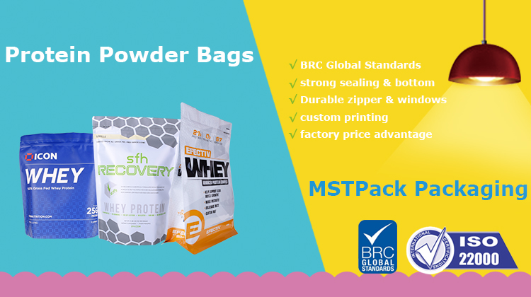 Flexible Whey Protein Powder Bag Nutrition Packaging Stand Up Pouch ...